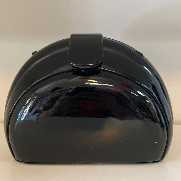 Delill | Bags | Vintage 7s Delill Black Patent Leather Clutchpurse ...